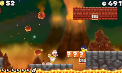 File:Nsmb2 invincible tanooki mario volcano.png - Super Mario Wiki, the ...