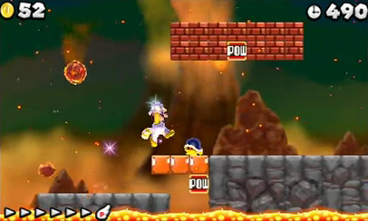 File:Nsmb2 invincible tanooki mario volcano.png - Super Mario Wiki, the ...