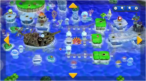 File:NSMBU Sparkling Waters World Map Screenshot.png - Super Mario Wiki, the Mario encyclopedia