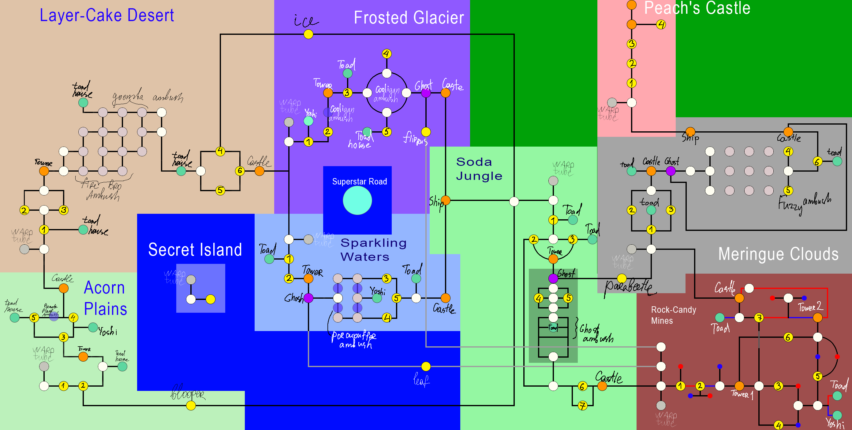 File:NSMBU Simple World Map.png - Super Mario Wiki, the Mario encyclopedia