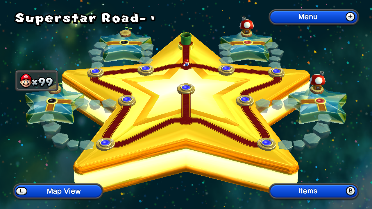 File:NSMBU Superstar Road World Map Screenshot.png - Super Mario Wiki ...
