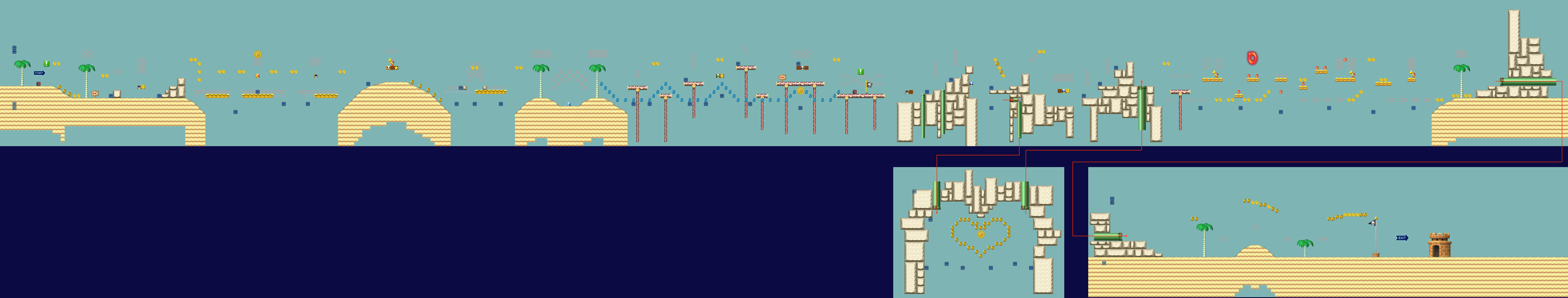 File:NSMBW World 4-3 Map.png - Super Mario Wiki, the Mario encyclopedia