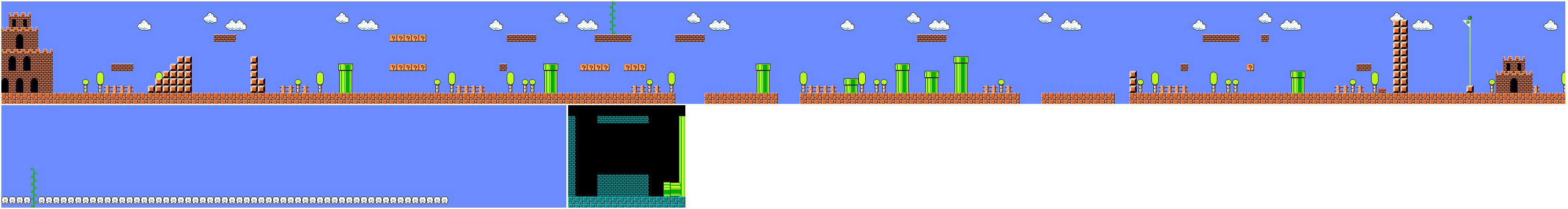File:SMB NES World 2-1 Map.png - Super Mario Wiki, the Mario encyclopedia