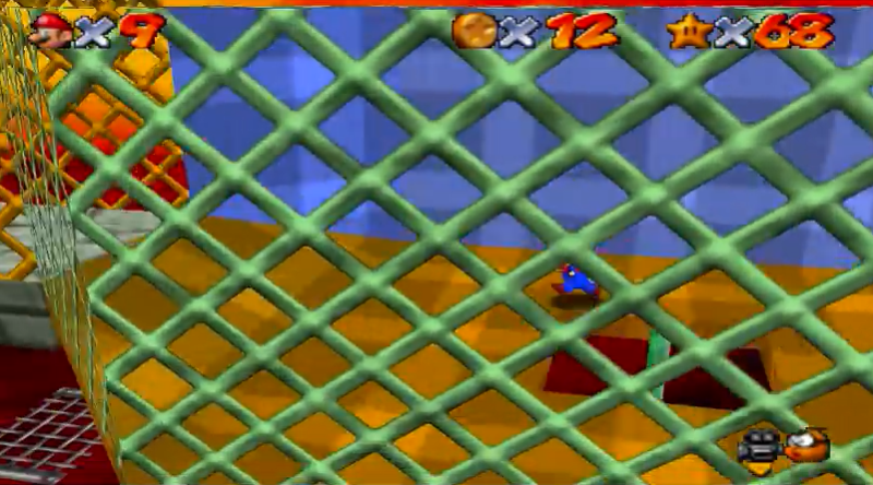File:SM64 Fire Sea Cage.png - Super Mario Wiki, the Mario encyclopedia