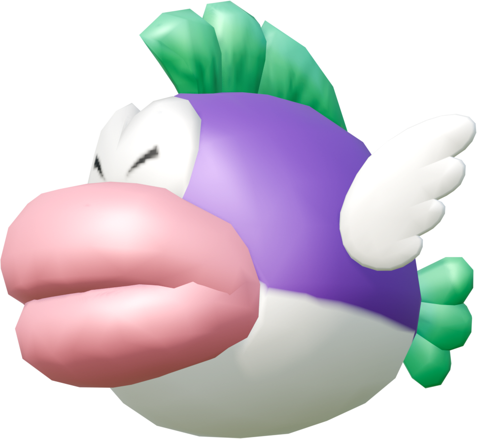 File:NSMBW Asset Model Cheep Chomp.png - Super Mario Wiki, the Mario encyclopedia