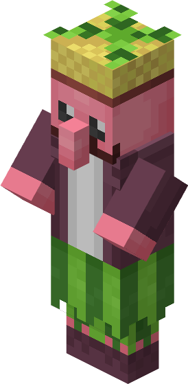 File:Minecraft Mario Mash-Up Plains Fisherman Villager Render.png ...