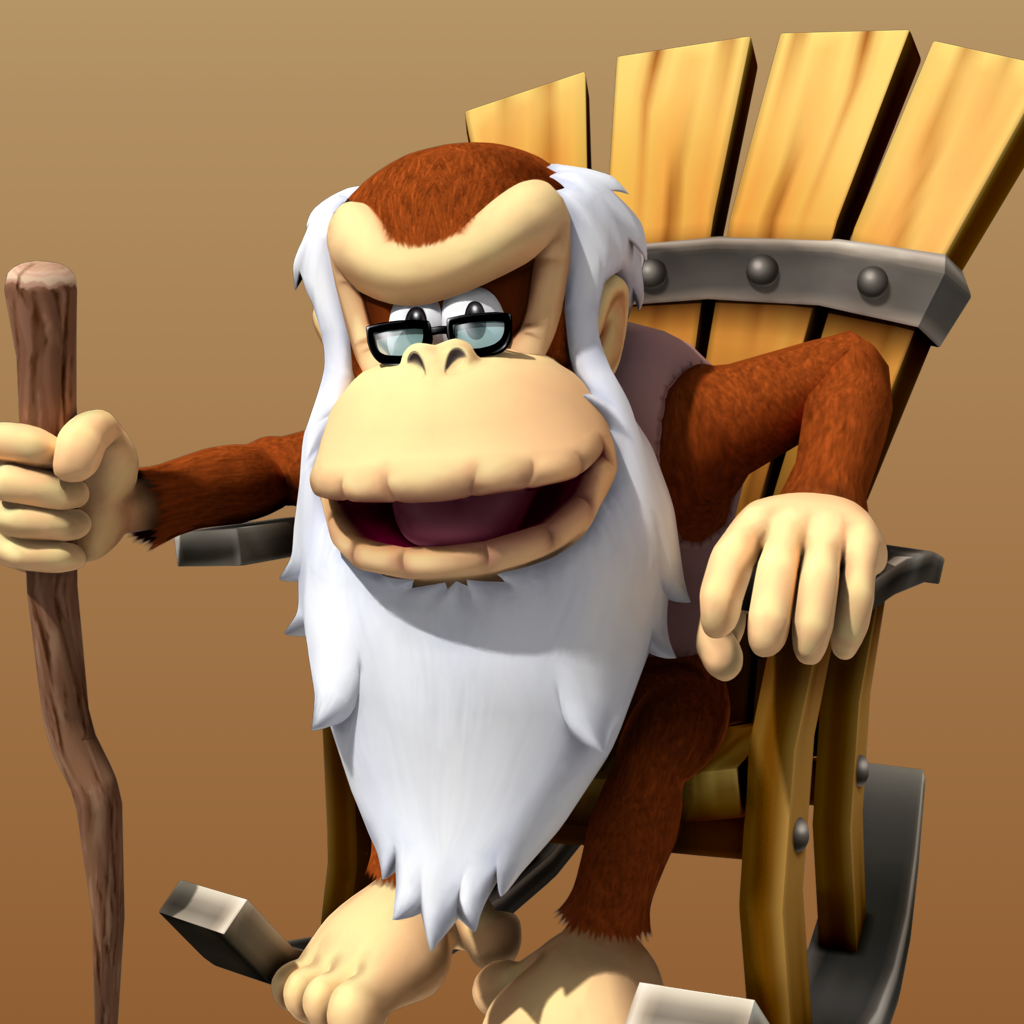 File:NM Cranky Kong PL.png - Super Mario Wiki, the Mario encyclopedia