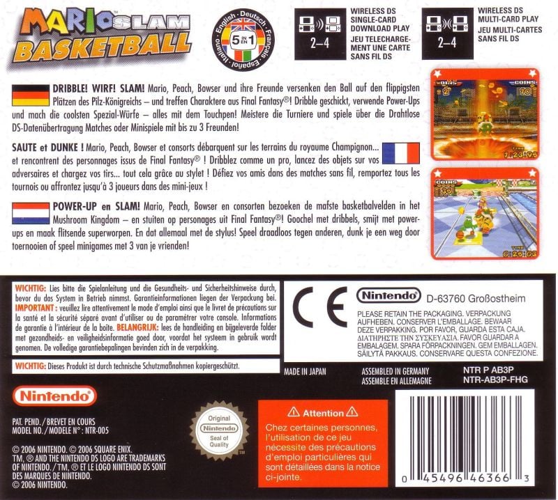 File:MarioHoopsBackEurope.jpg - Super Mario Wiki, the Mario encyclopedia