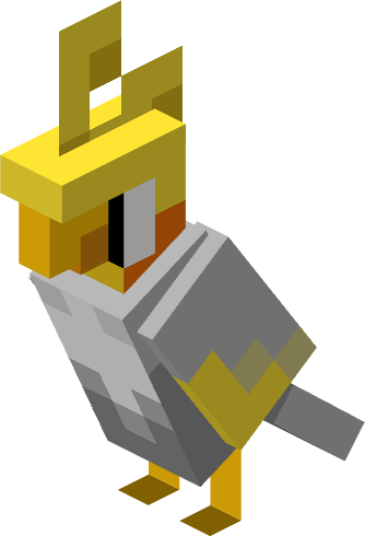 File:Minecraft Mario Mash-Up Gray Parrot Render.png - Super Mario Wiki ...