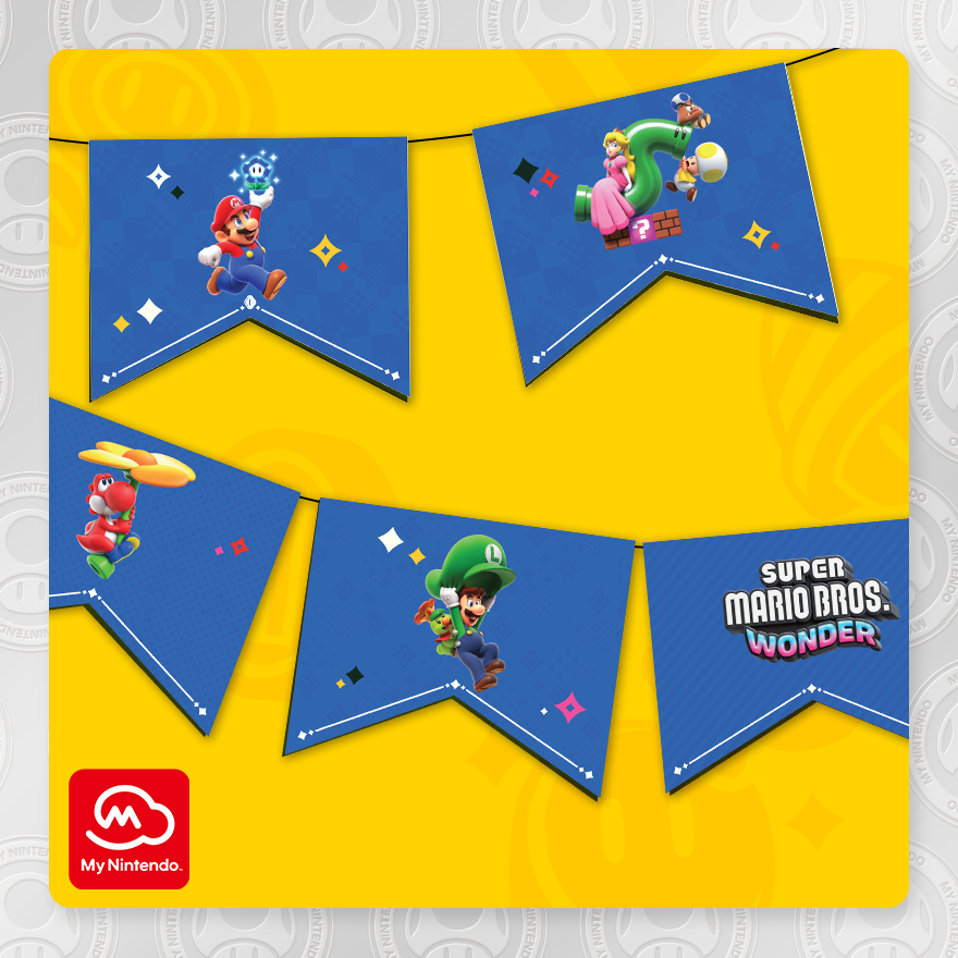 File:My Nintendo SMBW party banner.png - Super Mario Wiki, the Mario ...