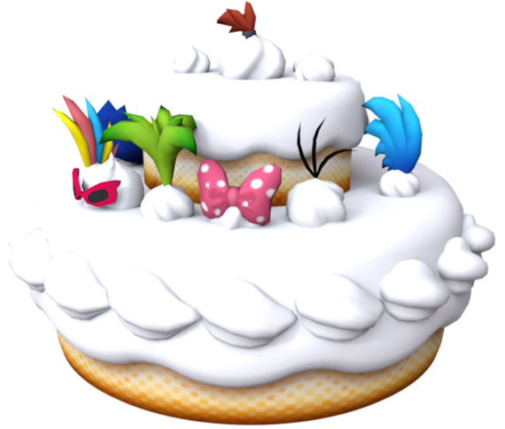 File:NSMBW Asset Model Cake.png - Super Mario Wiki, the Mario encyclopedia