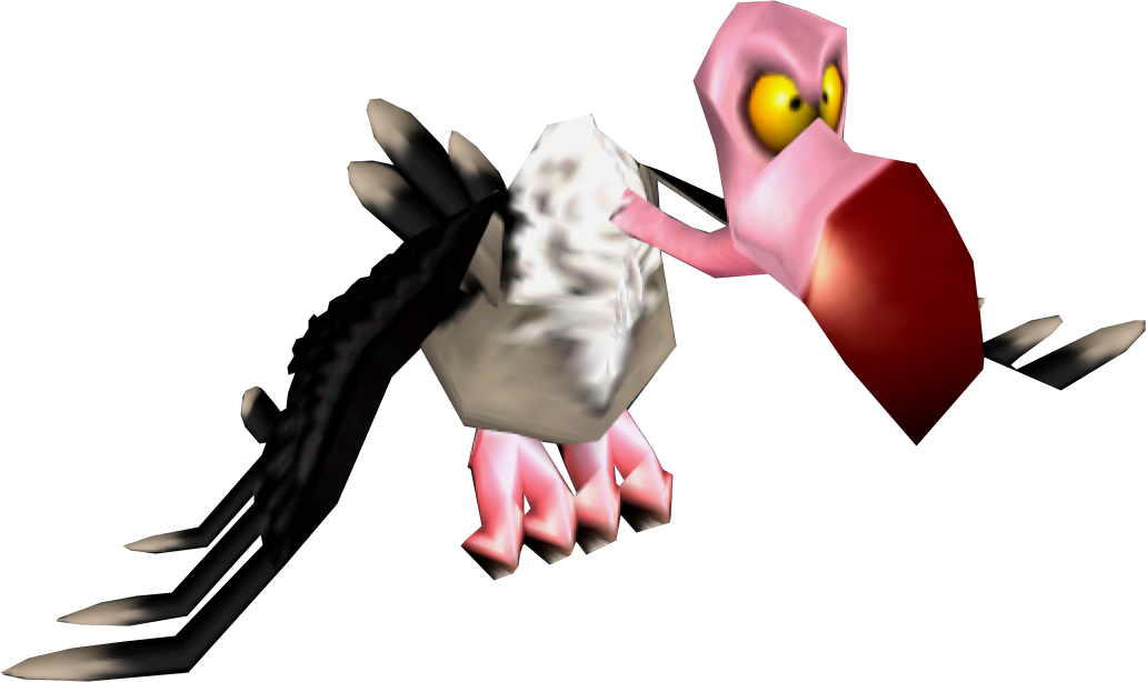 File:DK64 Necky Enemy.png - Super Mario Wiki, the Mario encyclopedia