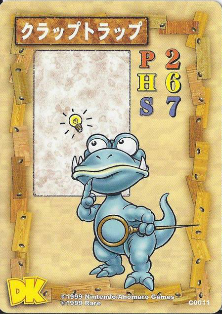 File:DKCG Cards - Klaptrap.png - Super Mario Wiki, the Mario encyclopedia