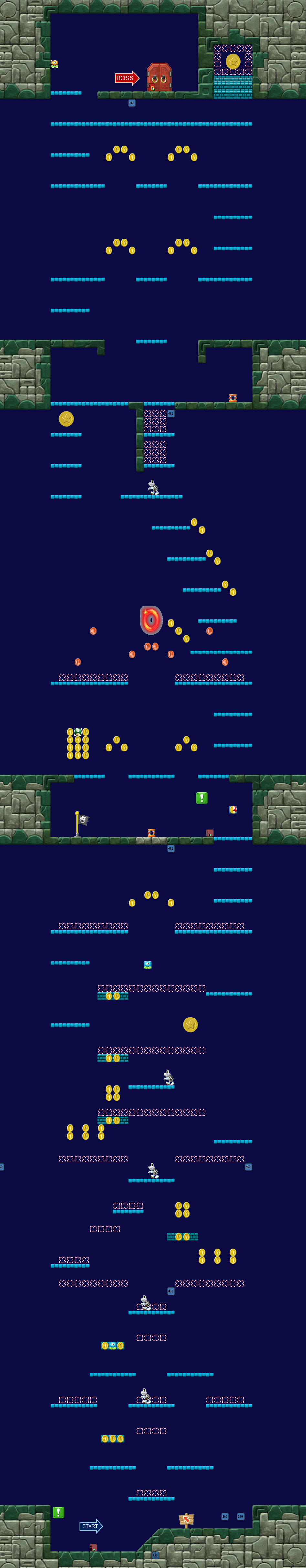 File:NSMBW World 5-T Map.png - Super Mario Wiki, the Mario encyclopedia