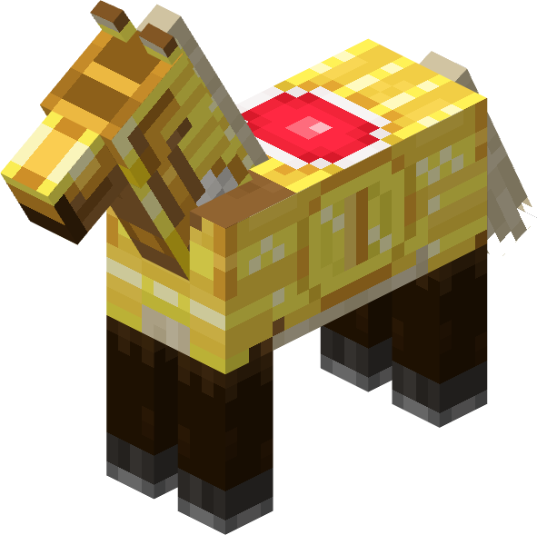 File:Minecraft Mario Mash-Up Horse Creamy Gold Render.png - Super Mario ...