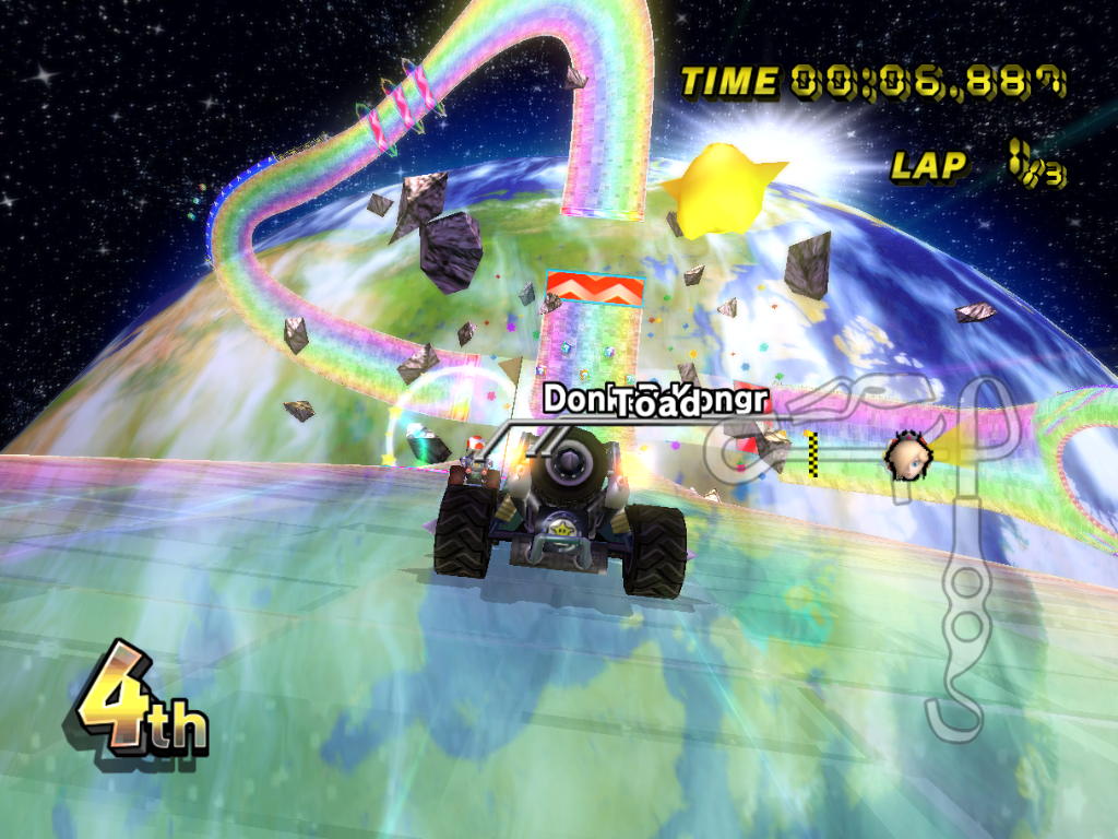 File:MKWii-RainbowRoad1.png - Super Mario Wiki, the Mario encyclopedia