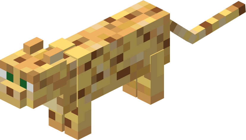 File:Minecraft Ocelot.png - Super Mario Wiki, the Mario encyclopedia