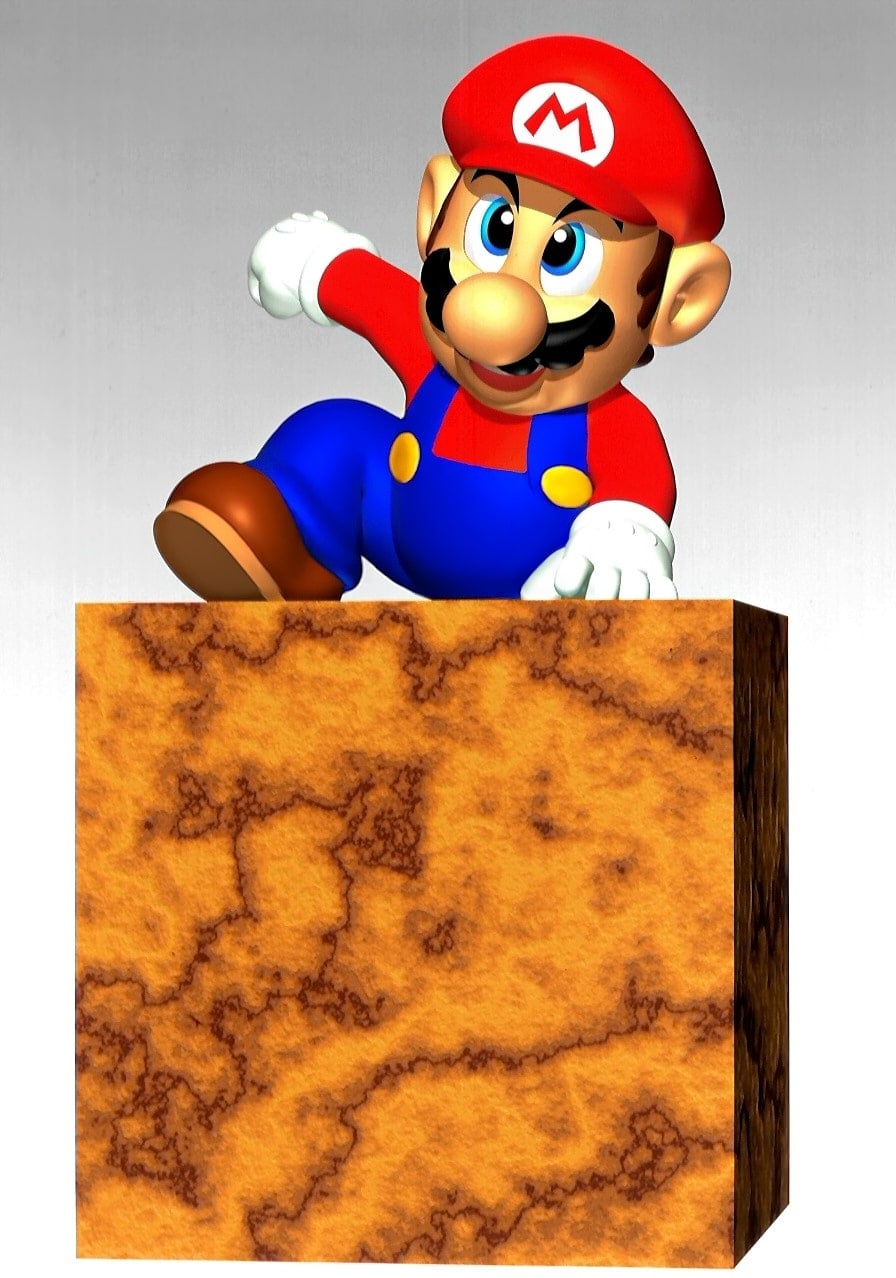File:Mario Cork Block Artwork - Super Mario 64.jpg - Super Mario Wiki ...