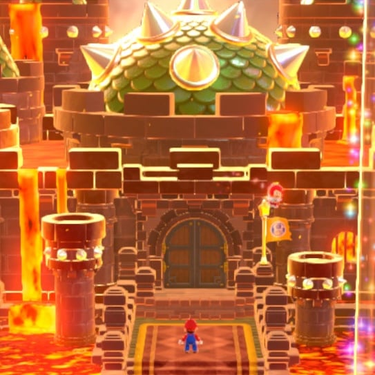 File:SM3DW Map Icon Bowser's Lava Lake Keep.jpg - Super Mario Wiki, the ...