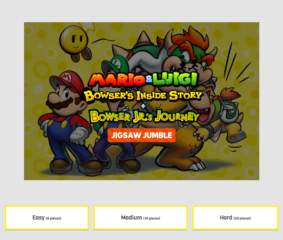 File:MLBISBJJ Jigsaw Jumble title screen.png - Super Mario Wiki, the ...