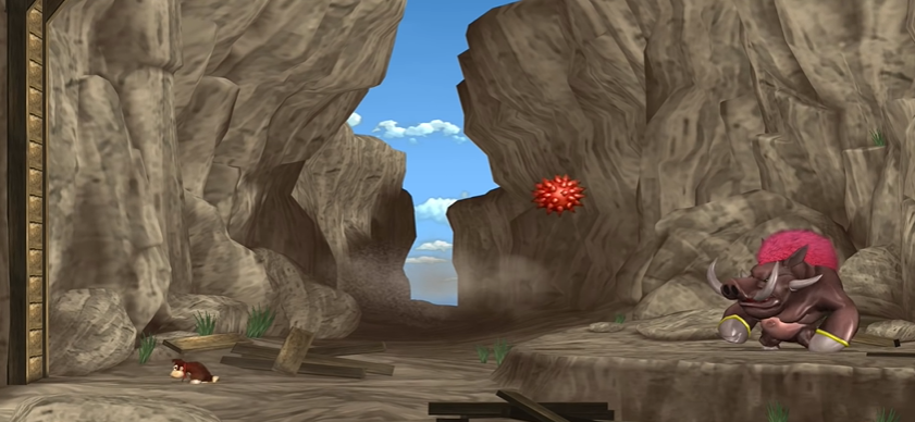 File:DKJB Hog Battle.png - Super Mario Wiki, the Mario encyclopedia