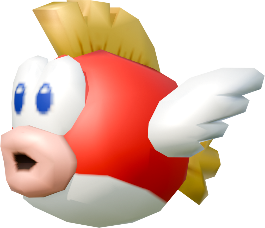 File:NSMBW Asset Model Cheep Cheep.png - Super Mario Wiki, the Mario ...