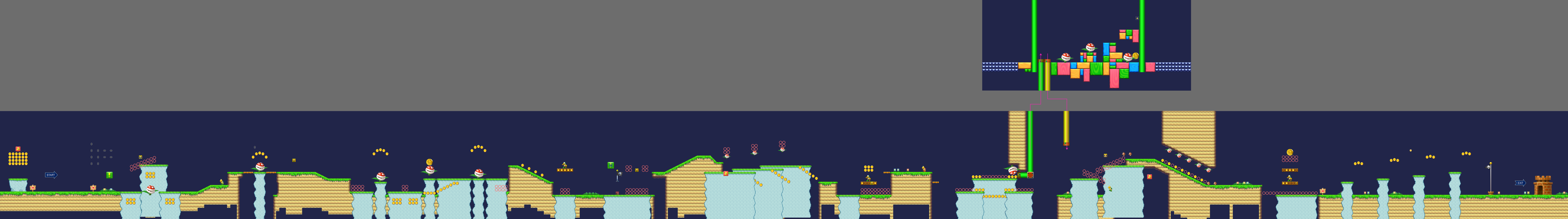 File:NSMBU Rise of the Piranha Plants Map.png - Super Mario Wiki, the ...