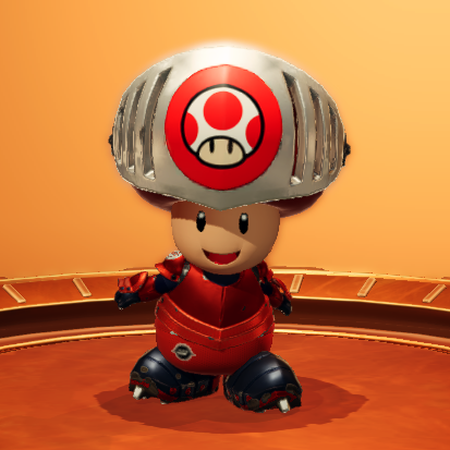 File:Toad (Knight Gear) - Mario Strikers Battle League.png - Super ...
