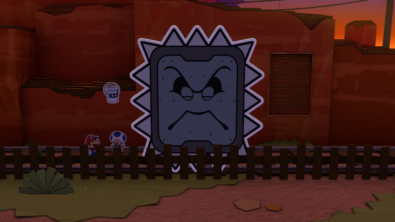 File:PMCS Sunset Express Big Thwomp.png - Super Mario Wiki, the Mario ...