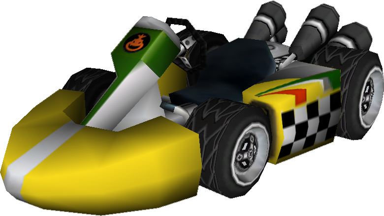File:Standard Kart M (Bowser Jr) Model.png - Super Mario Wiki, the ...