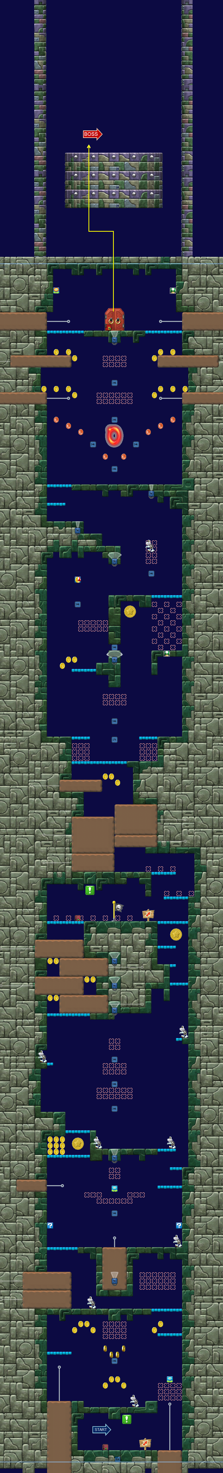 File:NSMBW World 1-T Map.png - Super Mario Wiki, the Mario encyclopedia