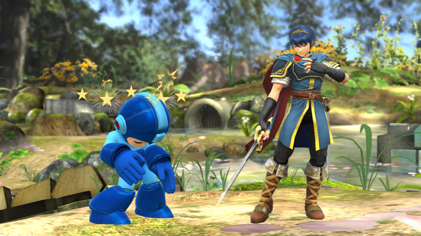 File:SSB4 Wii U - Stunned Mega Man.png - Super Mario Wiki, the Mario ...