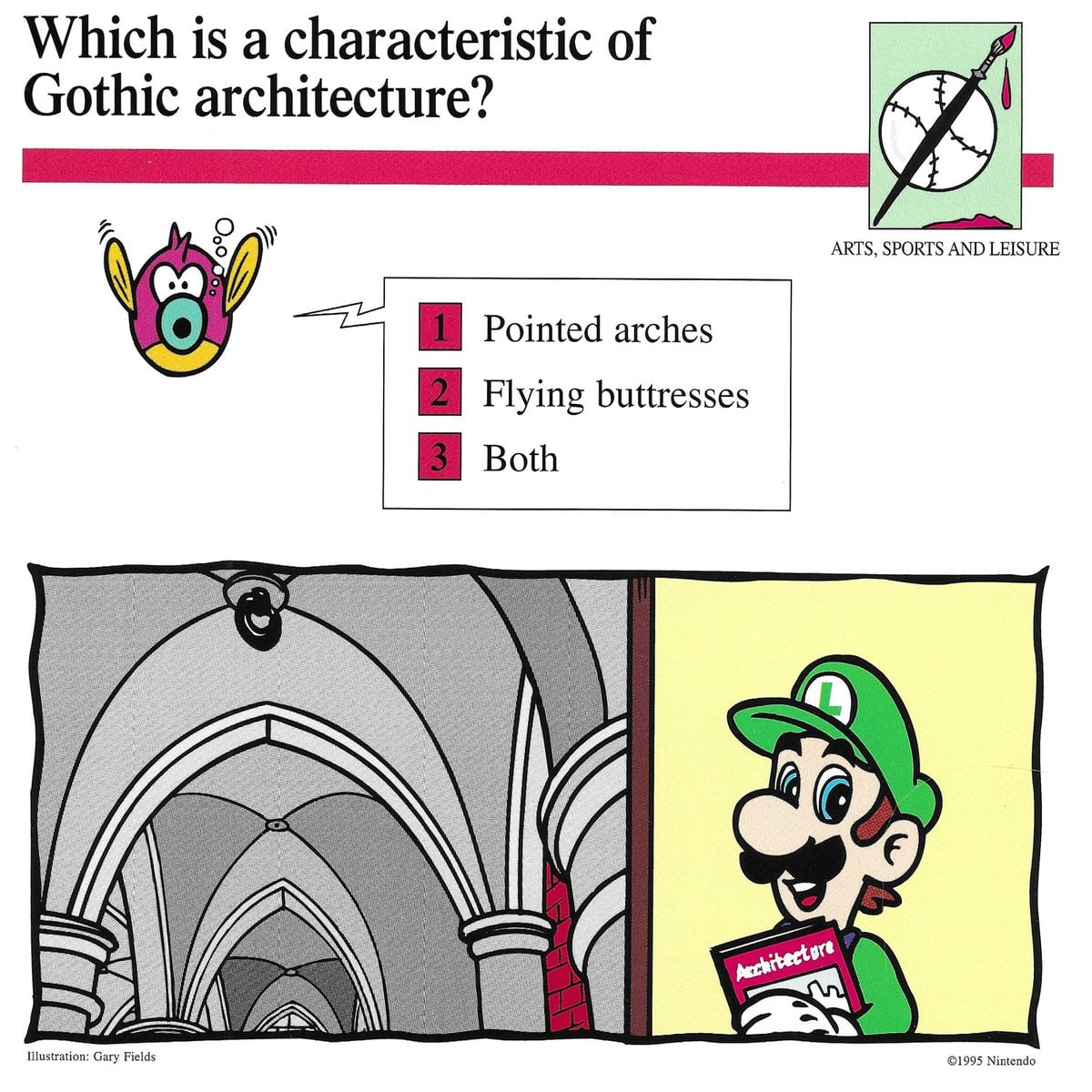 File:Gothic architecture quiz card.jpg - Super Mario Wiki, the Mario ...