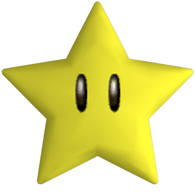 File:NSMBW Asset Model Super Star.png - Super Mario Wiki, the Mario ...