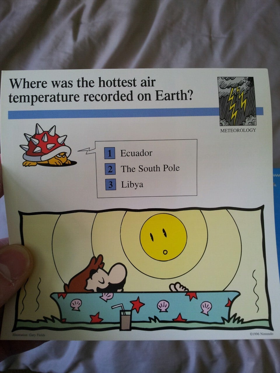 File:Hottest air temperature quiz card.jpg - Super Mario Wiki, the ...