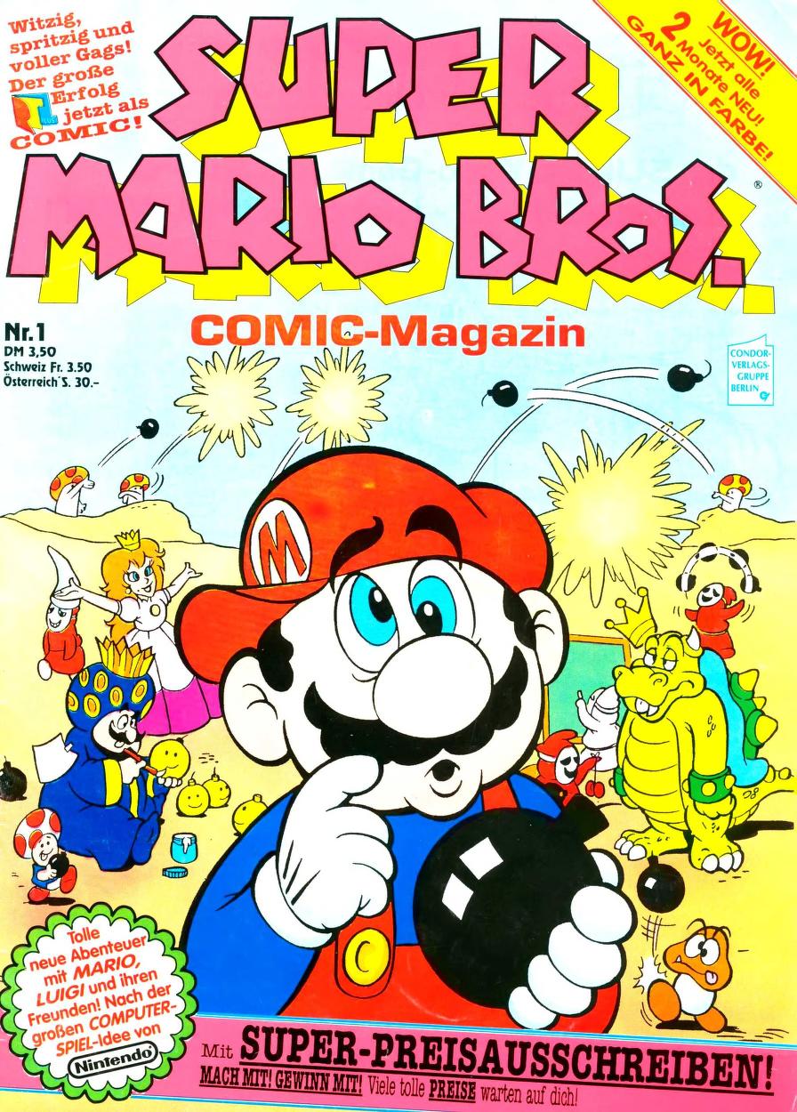 Super Mario Bros. Comic-Magazin Nr. 1 - Super Mario Wiki, the Mario ...