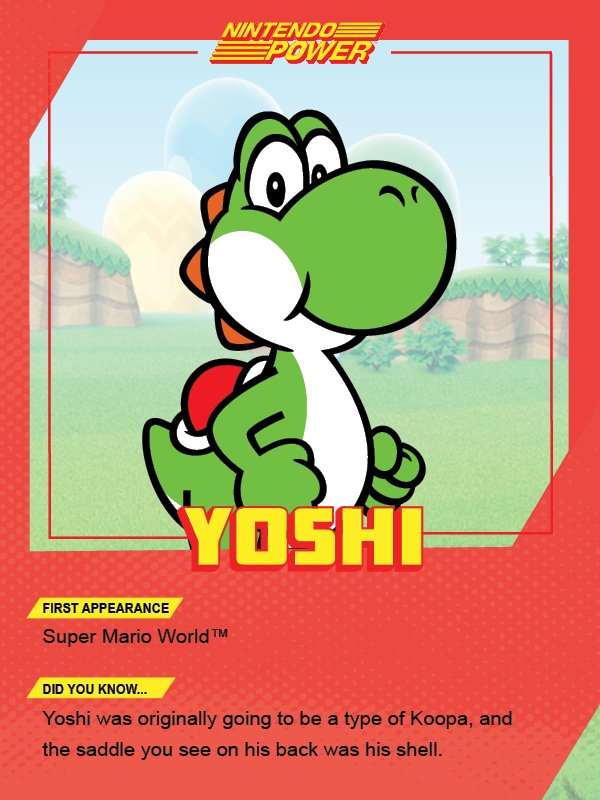 File:Nintendo Power card - Yoshi.jpg - Super Mario Wiki, the Mario ...