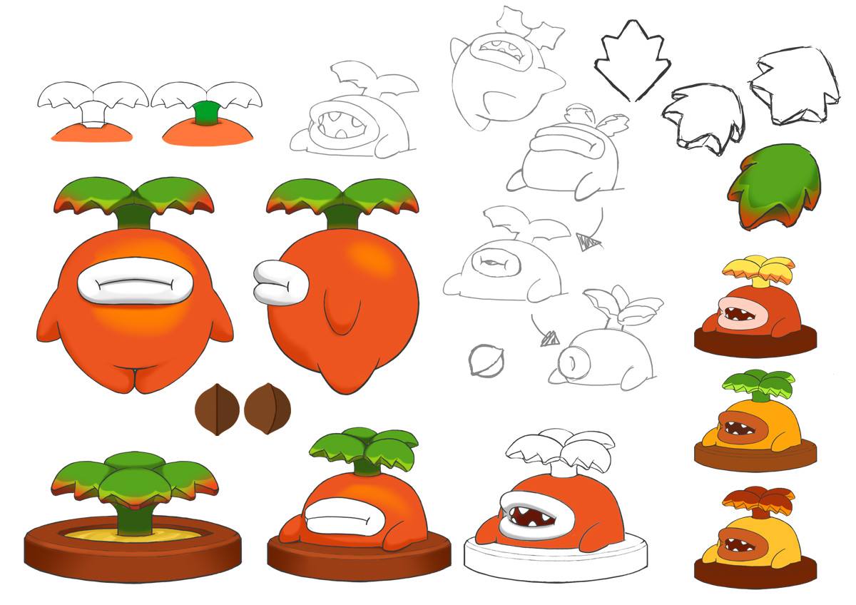 File:CTTT Piranha Sprout Concept art.jpg - Super Mario Wiki, the Mario ...