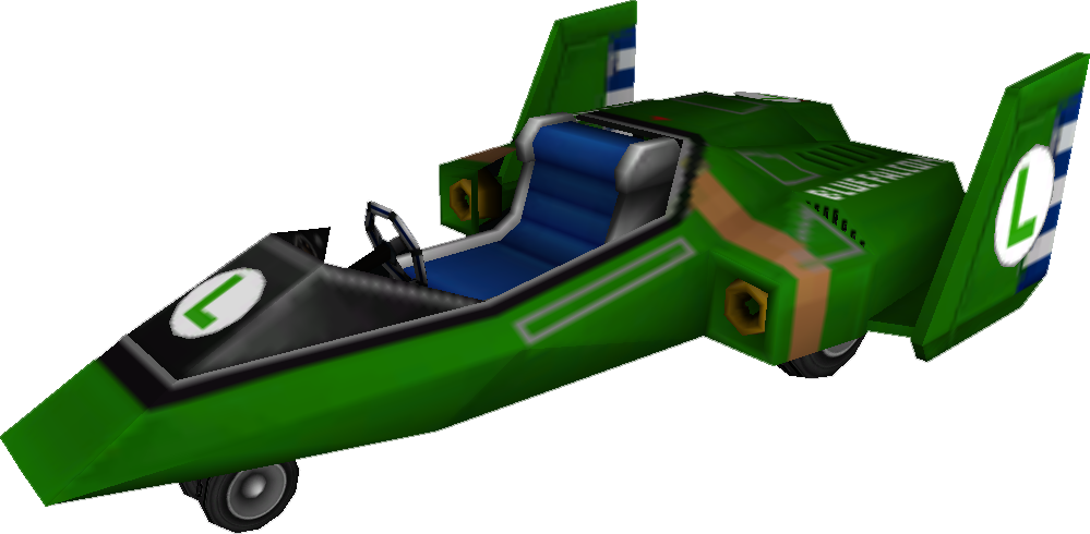 File:Blue Falcon (Baby Luigi) Model.png - Super Mario Wiki, the Mario ...