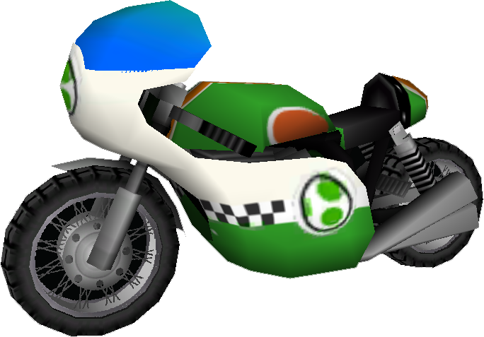 File:Mach Bike (Yoshi) Model.png - Super Mario Wiki, the Mario encyclopedia