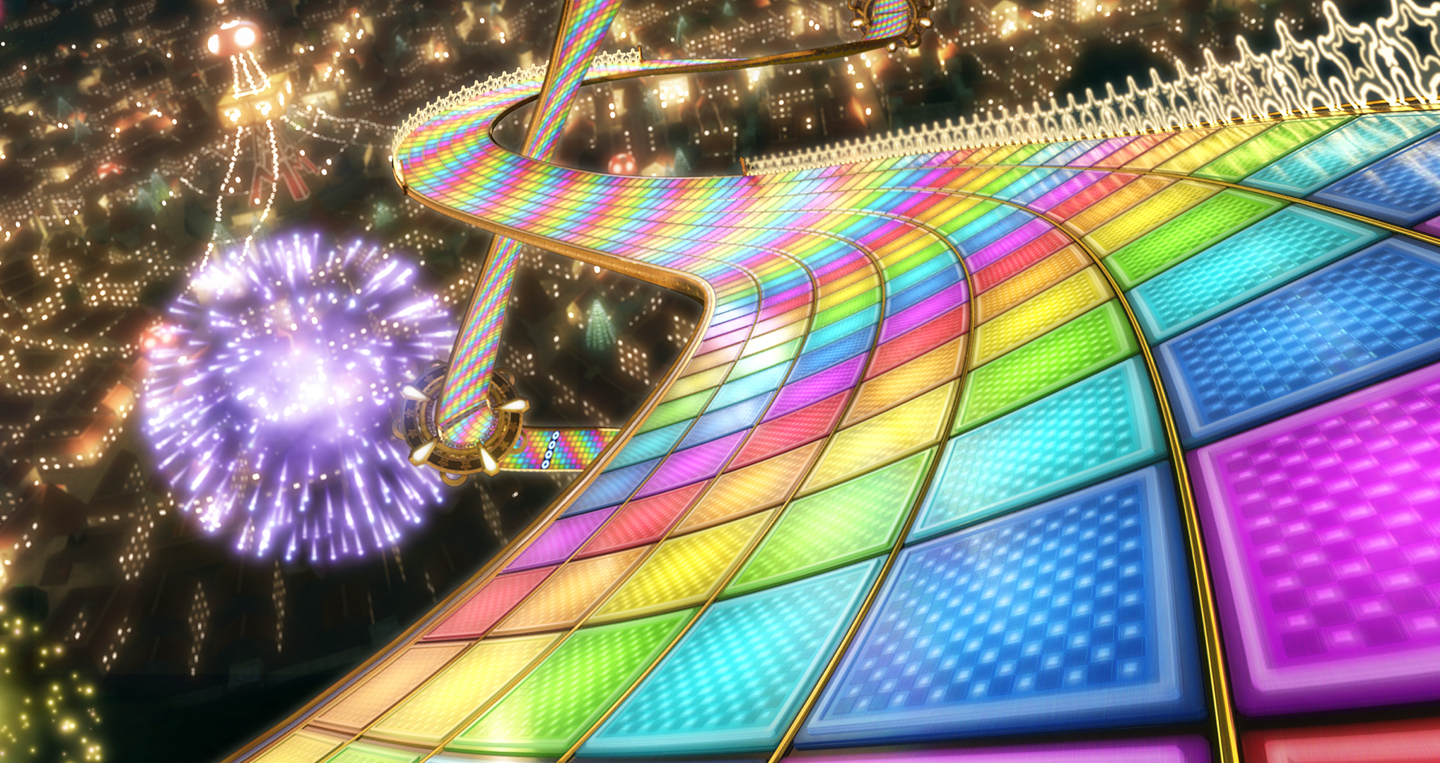 File:MK8DX Rainbow Road 64.jpg - Super Mario Wiki, the Mario encyclopedia