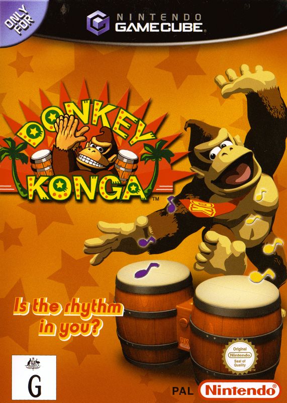File:Donkey Konga Box AU.jpg - Super Mario Wiki, the Mario encyclopedia