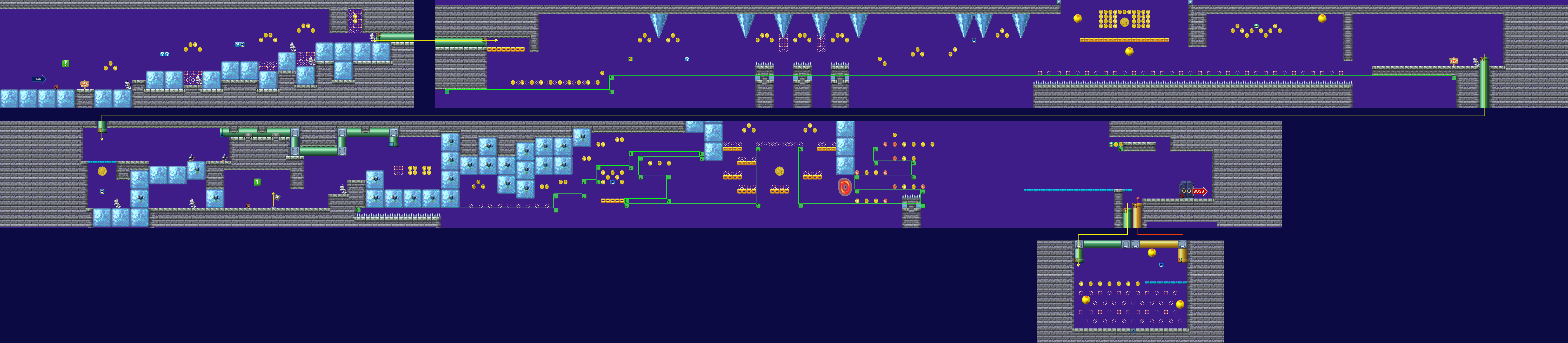 File:NSMBW World 3-C Map.png - Super Mario Wiki, the Mario encyclopedia