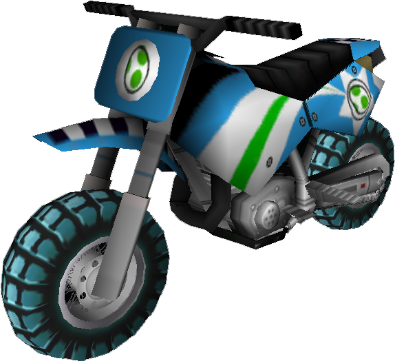 File:Standard Bike M (Yoshi) Model.png - Super Mario Wiki, the Mario encyclopedia