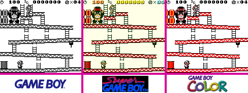 File:Donkey Kong Game Boy - Super Game Boy - Game Boy Color palette ...