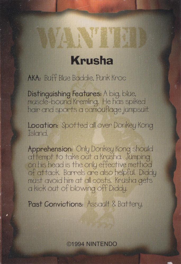 File:Nintendo Power trading card (Krusha).jpg - Super Mario Wiki, the ...