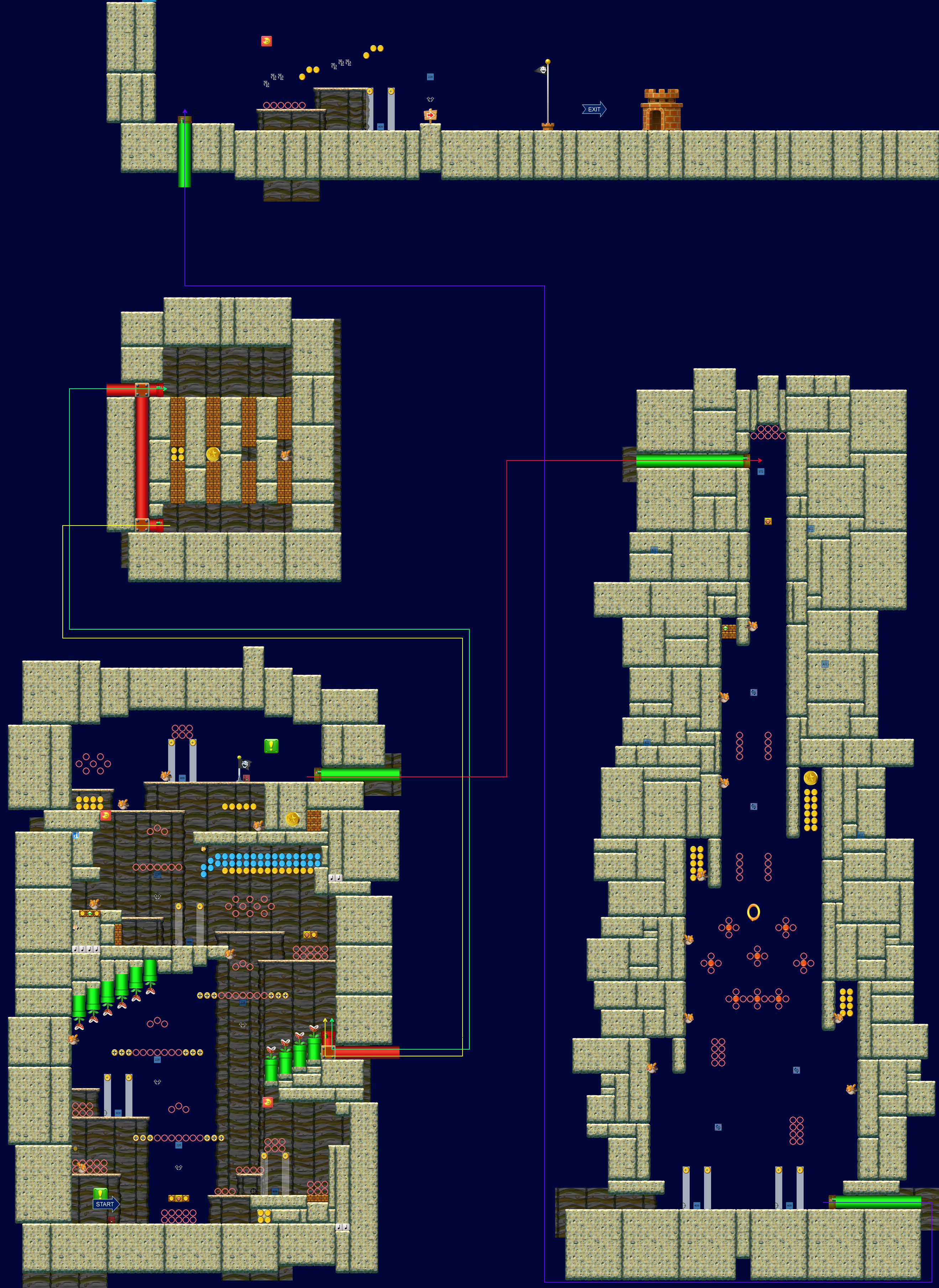 File:NSMBU Waddlewing's Nest Map.jpg - Super Mario Wiki, the Mario ...