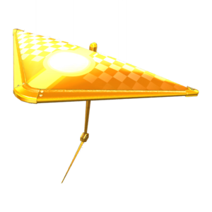 Gold Checkered Glider - Super Mario Wiki, the Mario encyclopedia
