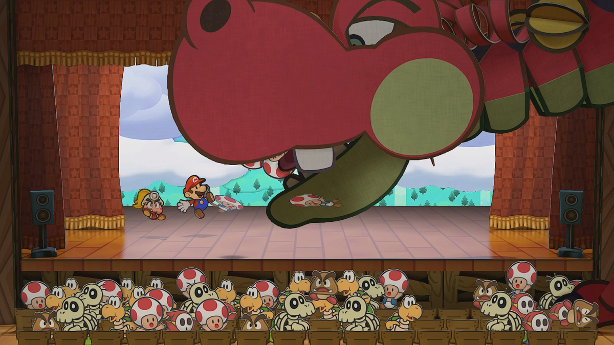 File:TTYDNS Hooktail Eating Audience.png - Super Mario Wiki, the Mario ...