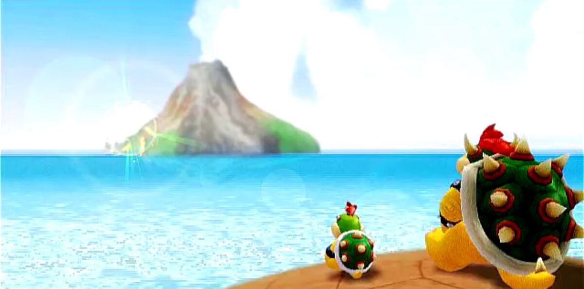 File:Bowser and Bowser Jr watches Isle Delfino.jpg - Super Mario Wiki ...